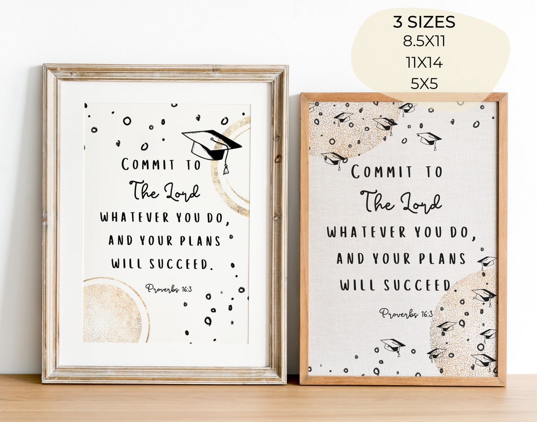 Seminary Graduation Print. LDS Graduation Printable Scripture ...