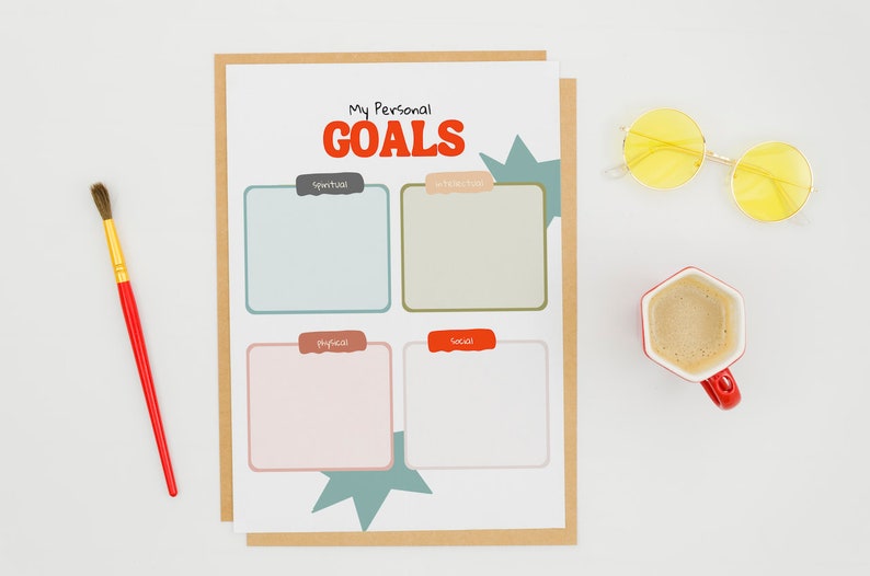 Four Goals Printable Bold. Young Women Four Goal Prints. Spiritual ...