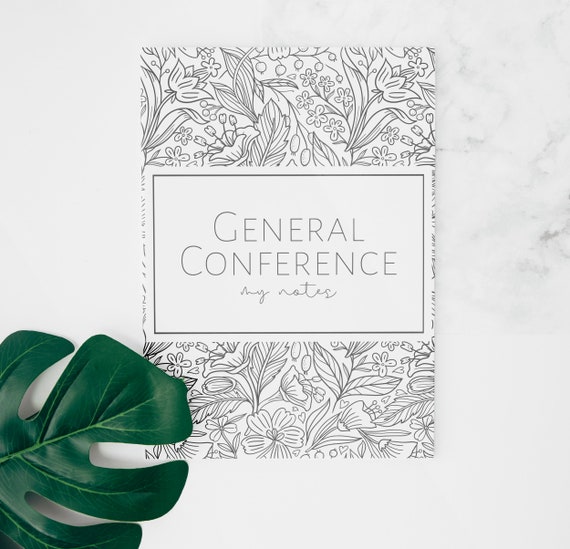 LDS General Conference Note Taking Coloring Pages. LDS | Etsy