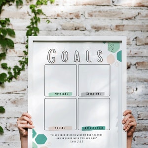 Four Goals Printable Geometric. Goal Prints. Spiritual, Physical ...