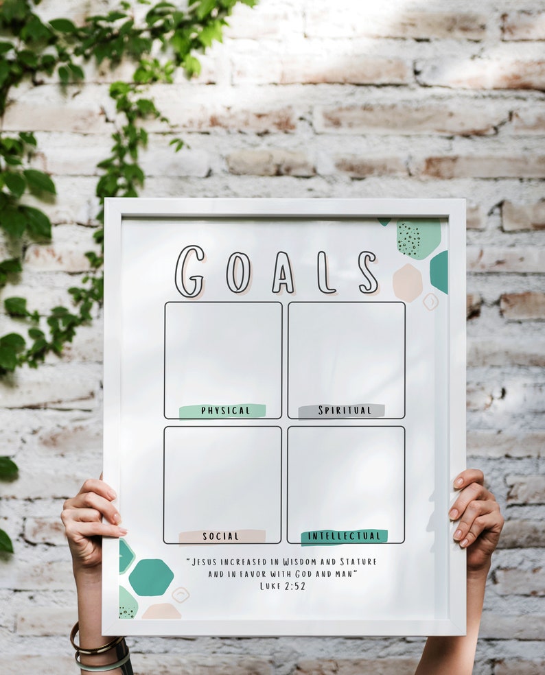Four Goals Printable Geometric. Goal Prints. Spiritual, Physical ...