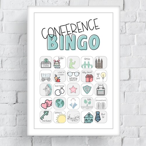 General Conference BINGO for the Church of Jesus Christ of - Etsy