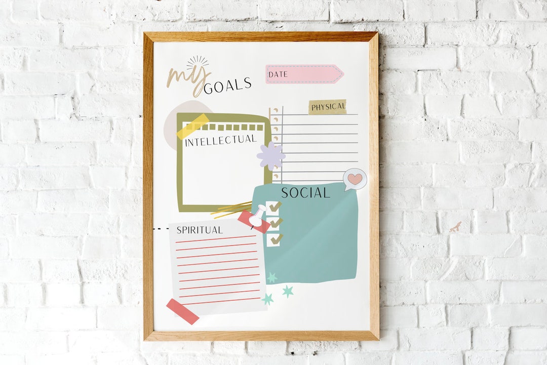 Primary Children Four Goals Printable Scrapbook Edition. Goal Prints ...