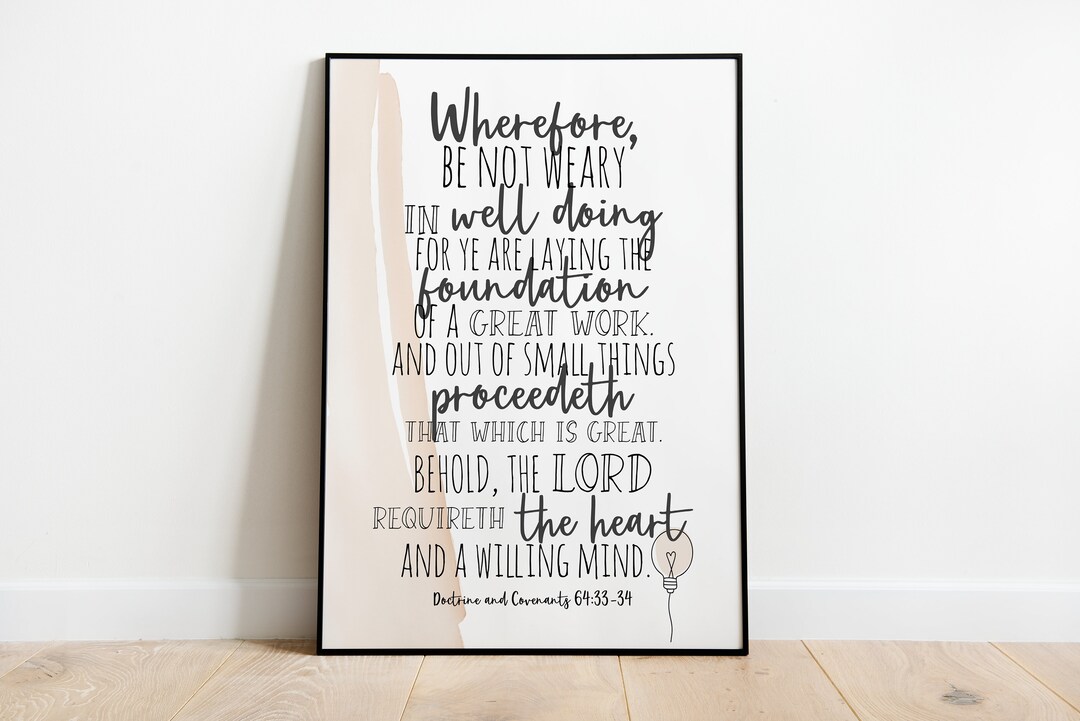 2021 Youth Theme "a Great Work" Doctrine and Covenants 64:33-34. the ...