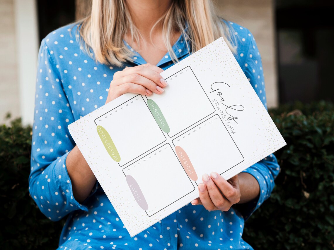 Four Goal Printable Brainstorming Pastel. Come Follow Me Goal Sheet ...