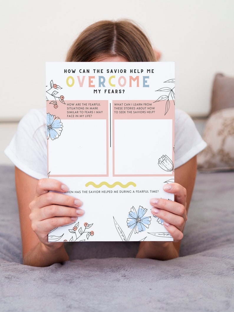 How Can the Savior Help Me Overcome My Fears? March 12th Printable ...