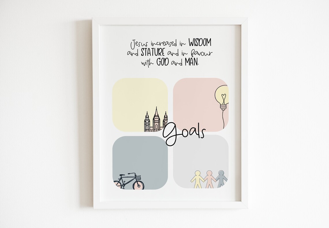 Four Goals Printable. VERSON 2. Spiritual, Physical, Intellectual ...