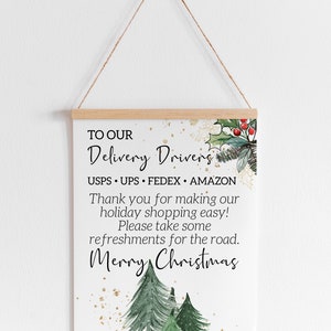 Delivery Driver Christmas Thank You Printable. Printable to Help Spread ...