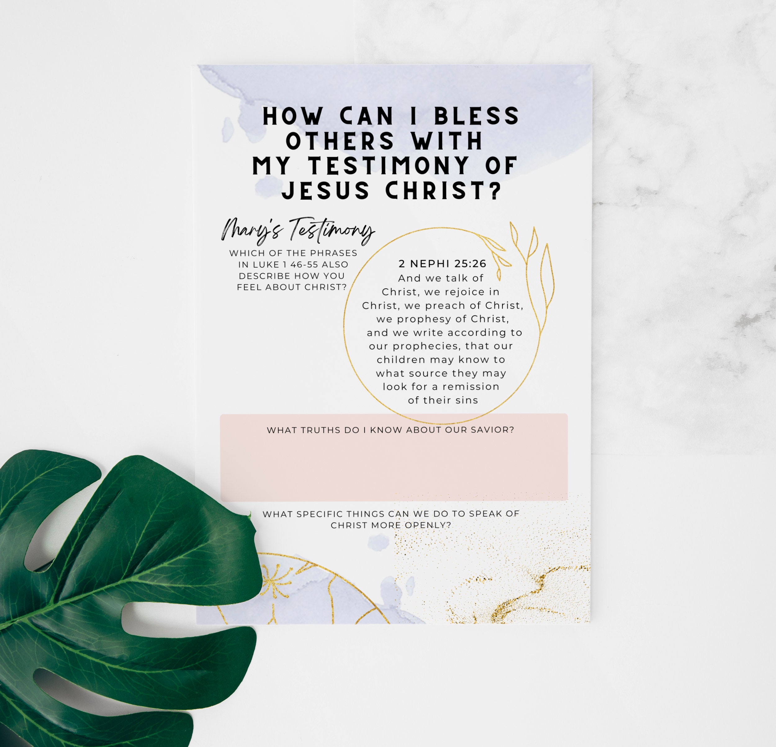 How Can I Bless Others With My Testimony of Jesus Christ? Lesson ...