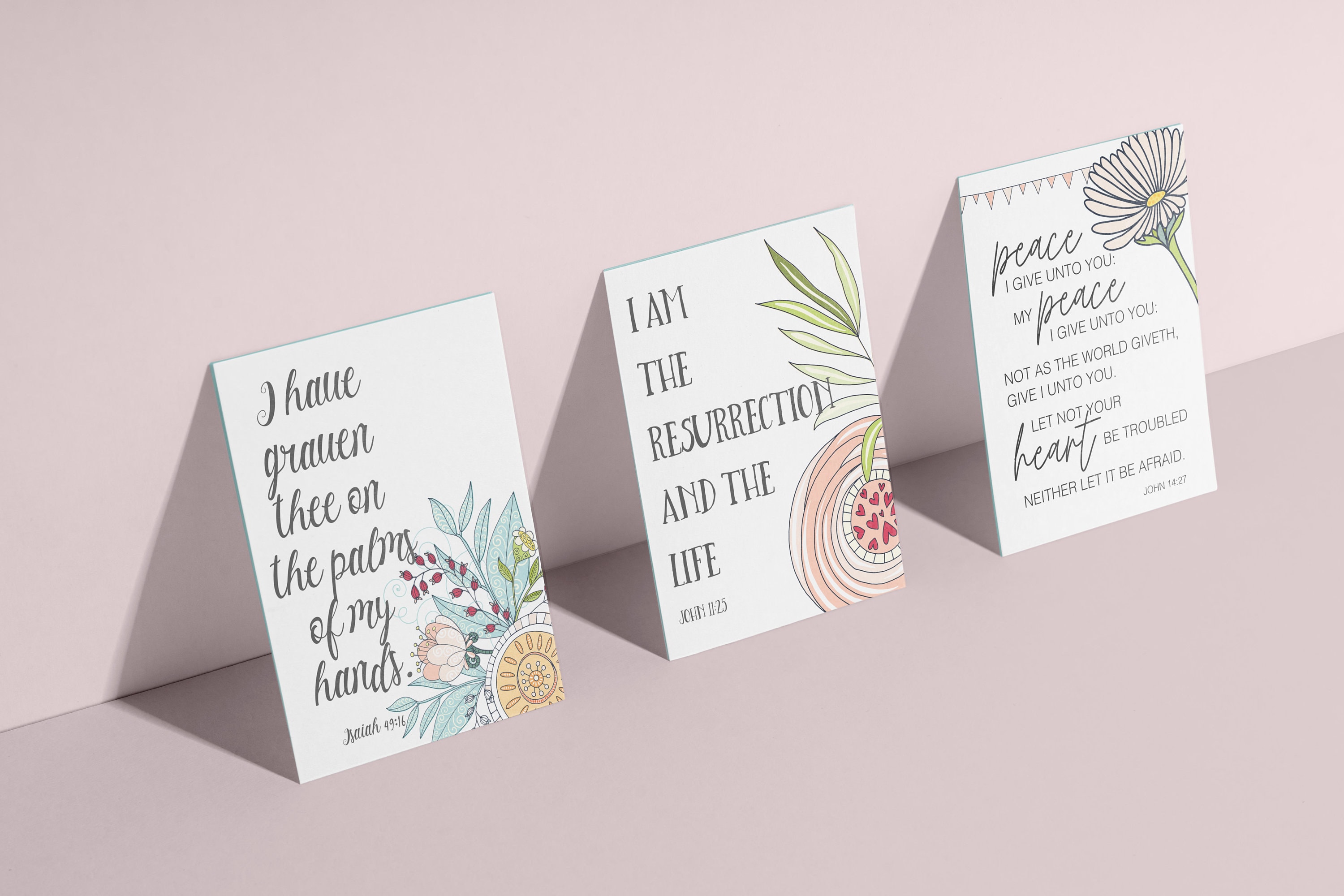 Easter Scripture Cards. Christian Scripture Cards. Ministering - Etsy