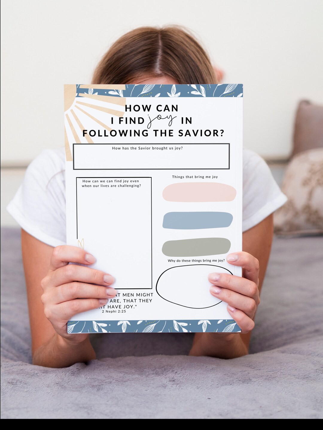 How Can I Find Joy in Following the Savior? August Lesson Worksheet and ...