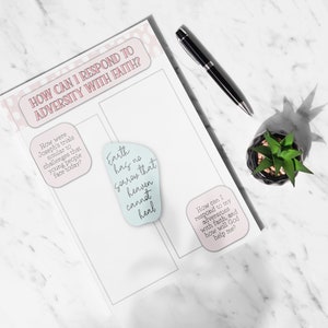How Can I Respond to Adversity With Faith? Printable Lesson Worksheet ...