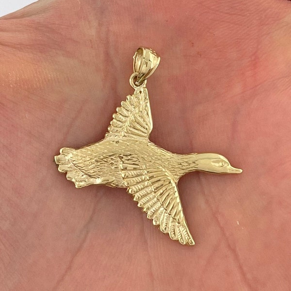 Gold Bird Pendant - Etsy
