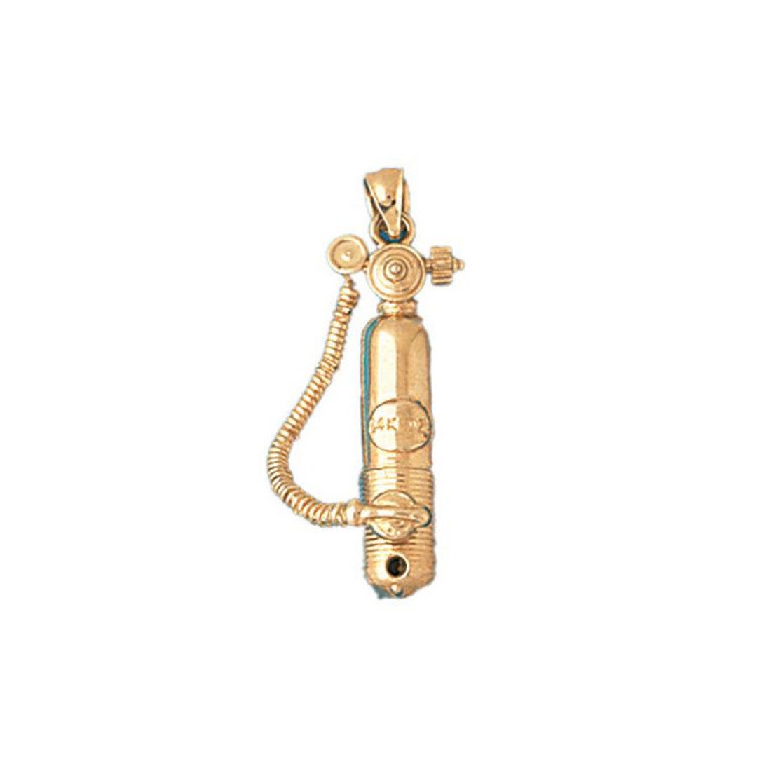 14k Gold Scuba Diver Pendant Nautical Charm - Etsy