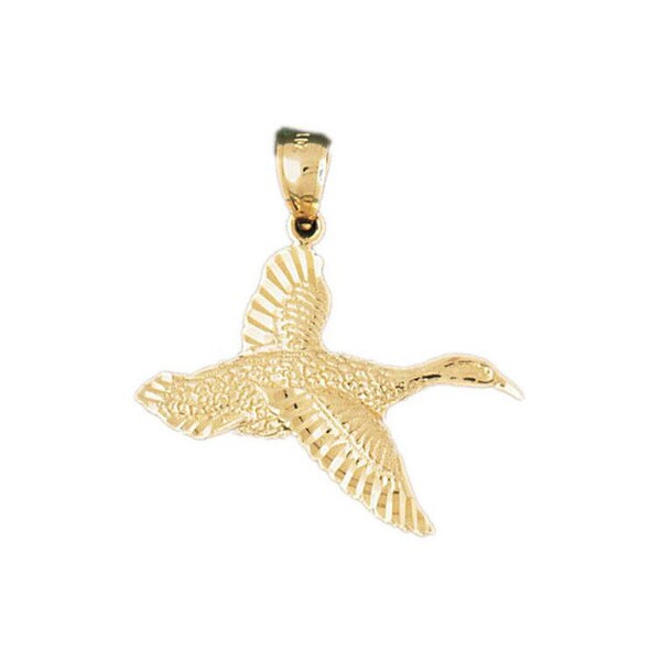 Gold Bird Pendant - Etsy