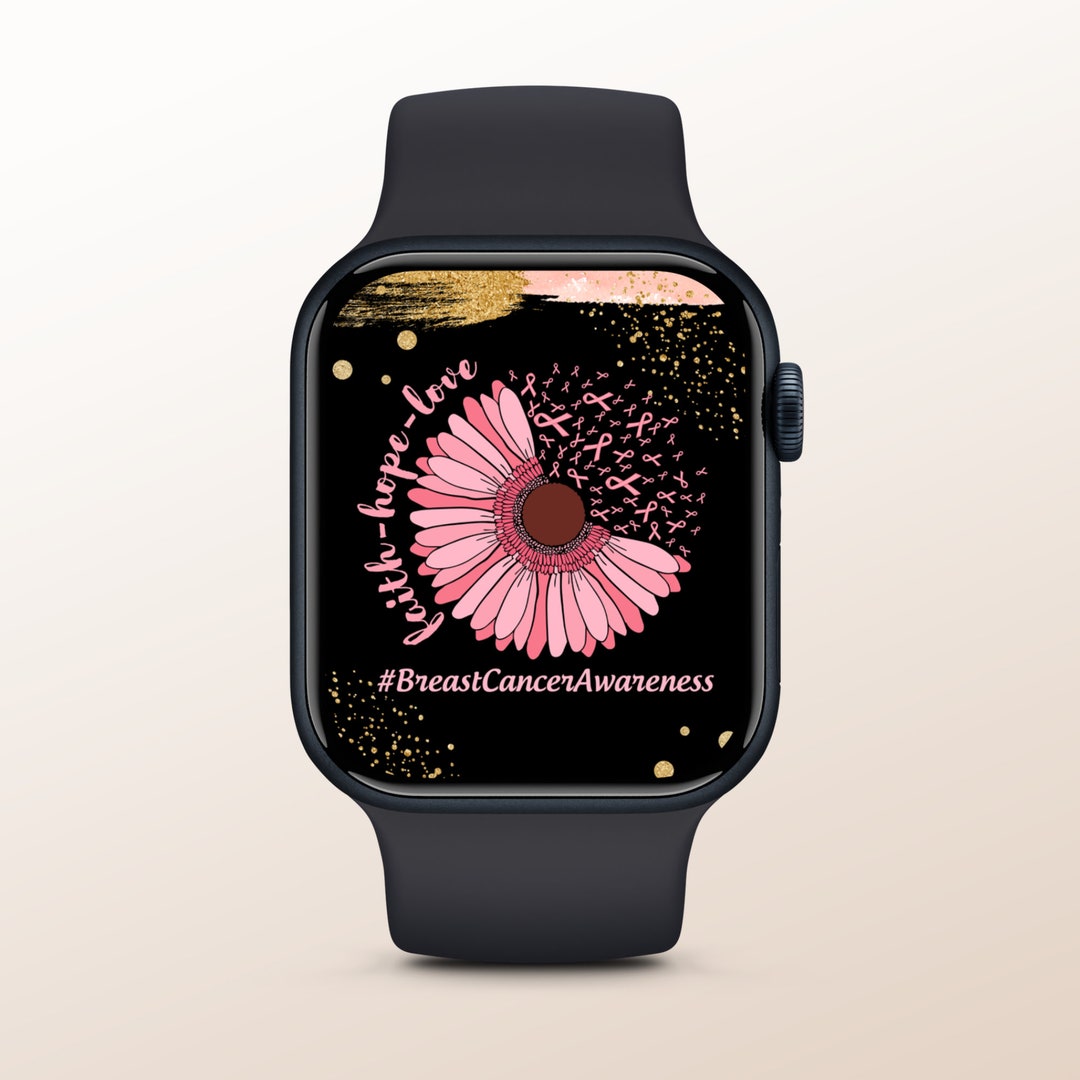 Breast Cancer Watch Face Wallpaper for Apple Watch, Galaxy Watch ...