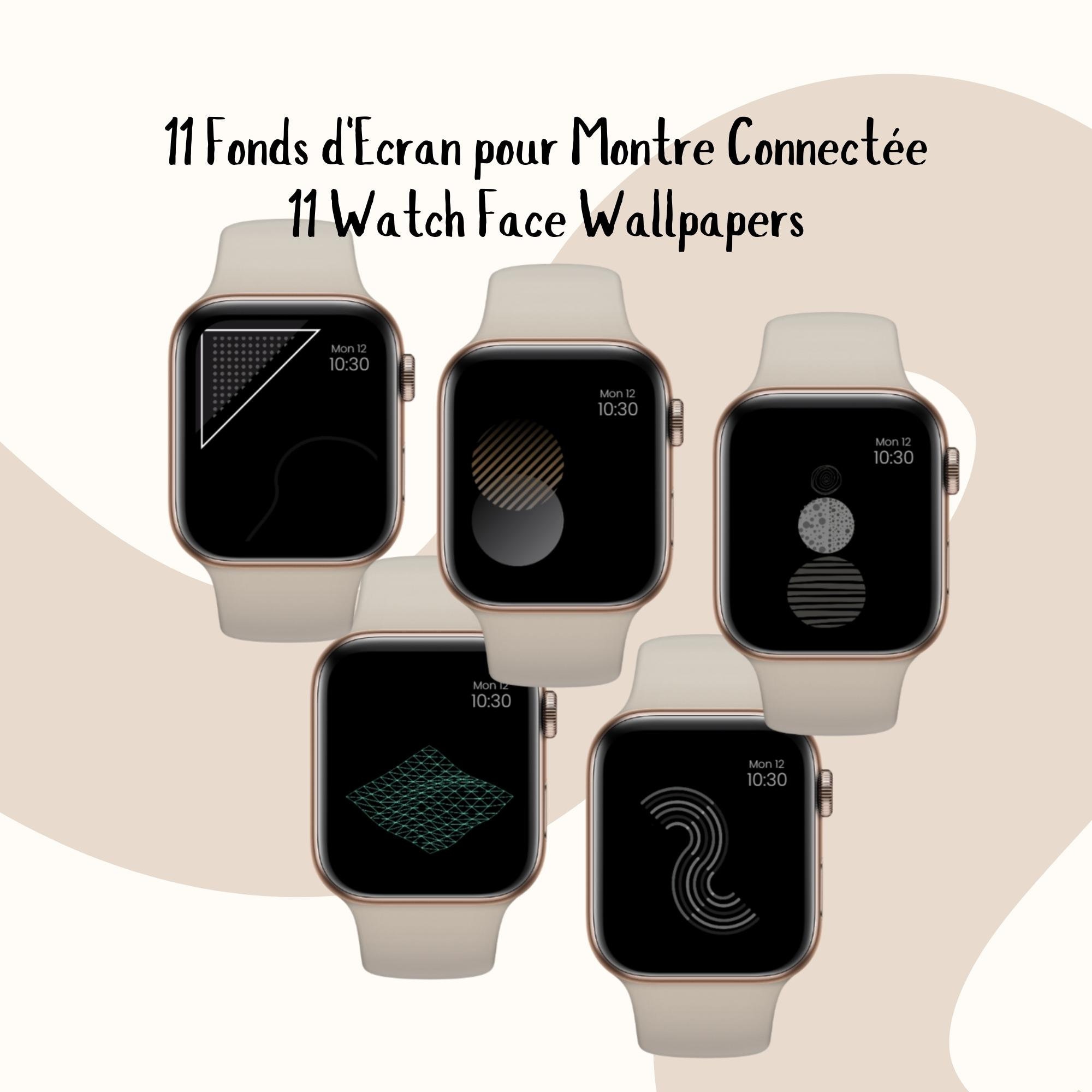 11x Minimalist Watch Face Wallpaper for Apple Watch Iwatch - Etsy