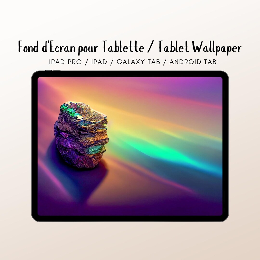Holographic Rainbow Tablet Wallpaper iPad Android Tablet - Etsy