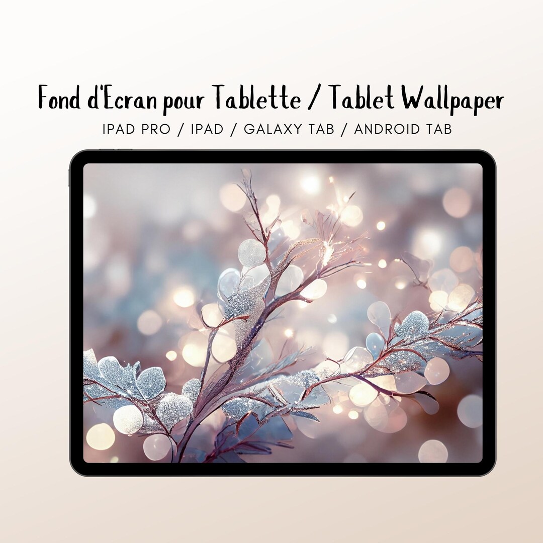 Aesthetic Tablet Wallpaper Sparkle Glitter Branches for iPad - Etsy