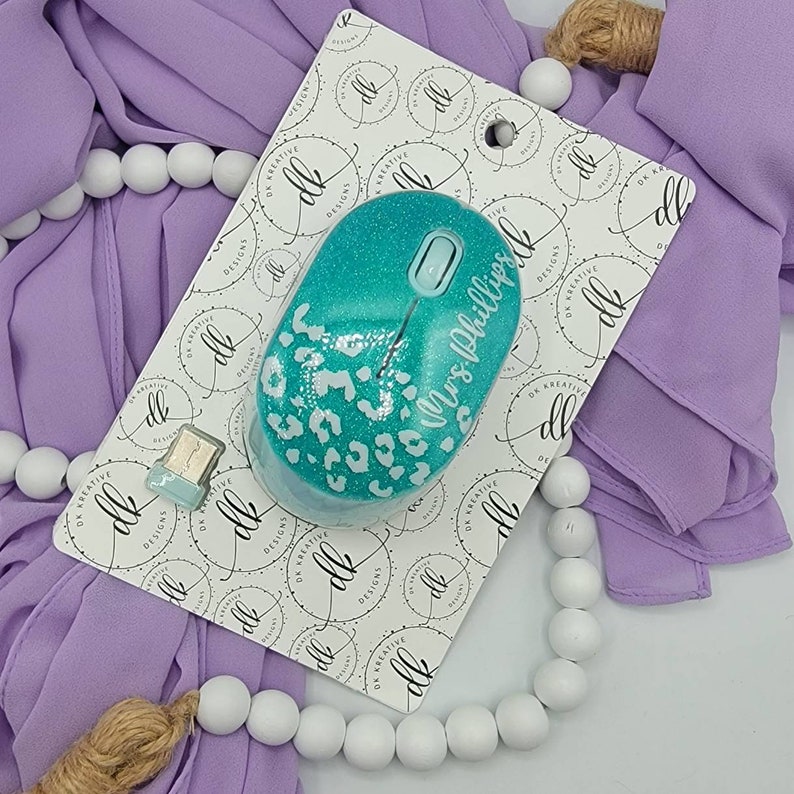 Computer Mouse Glitter Pen Glitter Mouse Personalized Gifts - Etsy