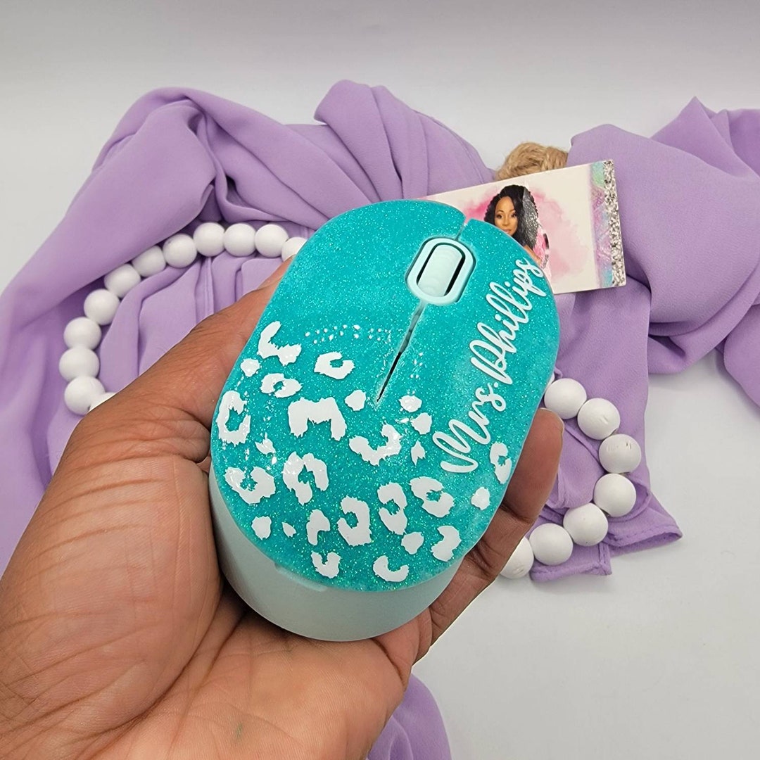 Computer Mouse, Glitter Mouse, Personalized Computer Mouse, Teacher ...