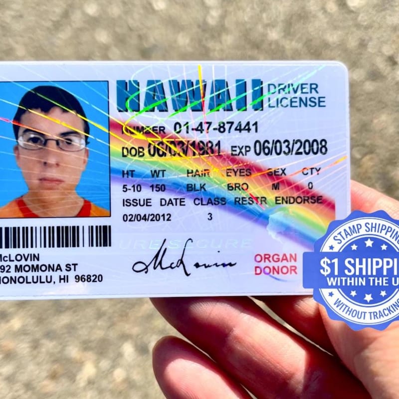 Mclovin Id Card - Etsy
