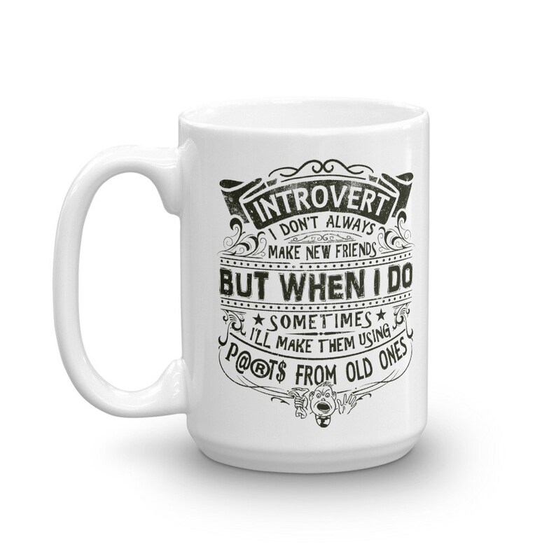 Introvert mug funny introvert coffee mug antisocial mug | Etsy