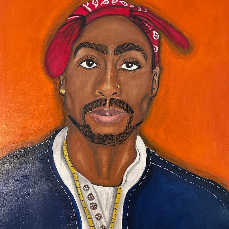 Tupac Painting - Etsy