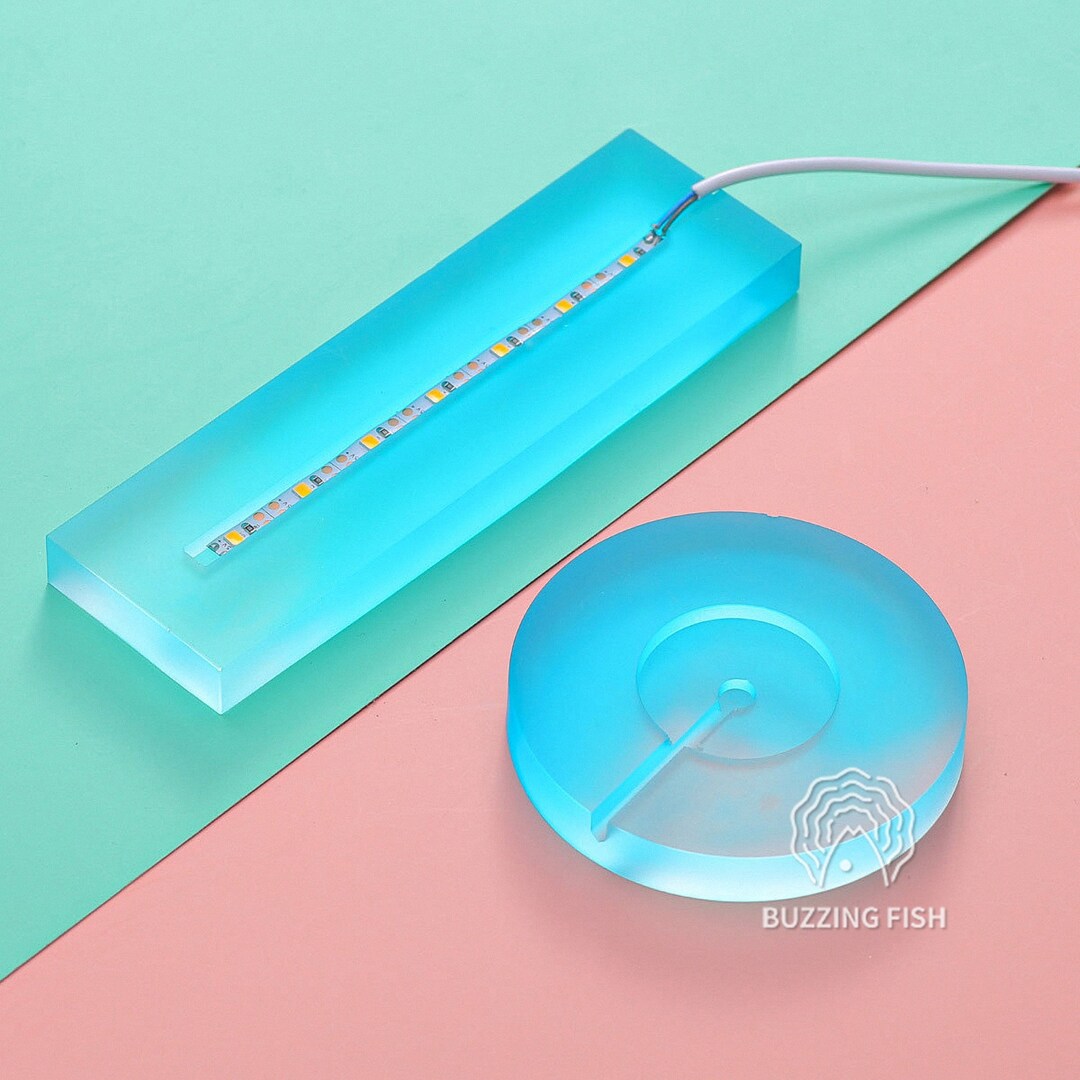 Resin Lamp Base Holder Silicone Mold-lamp Holder Resin Mold-rectangular ...