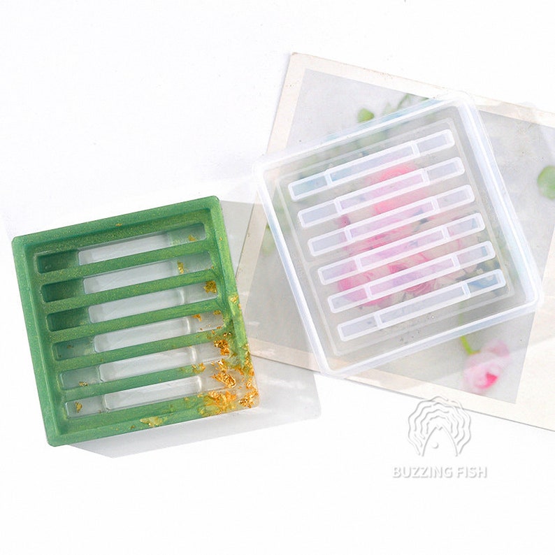 Creative Resin Coaster Mold Set With Holder - Etsy