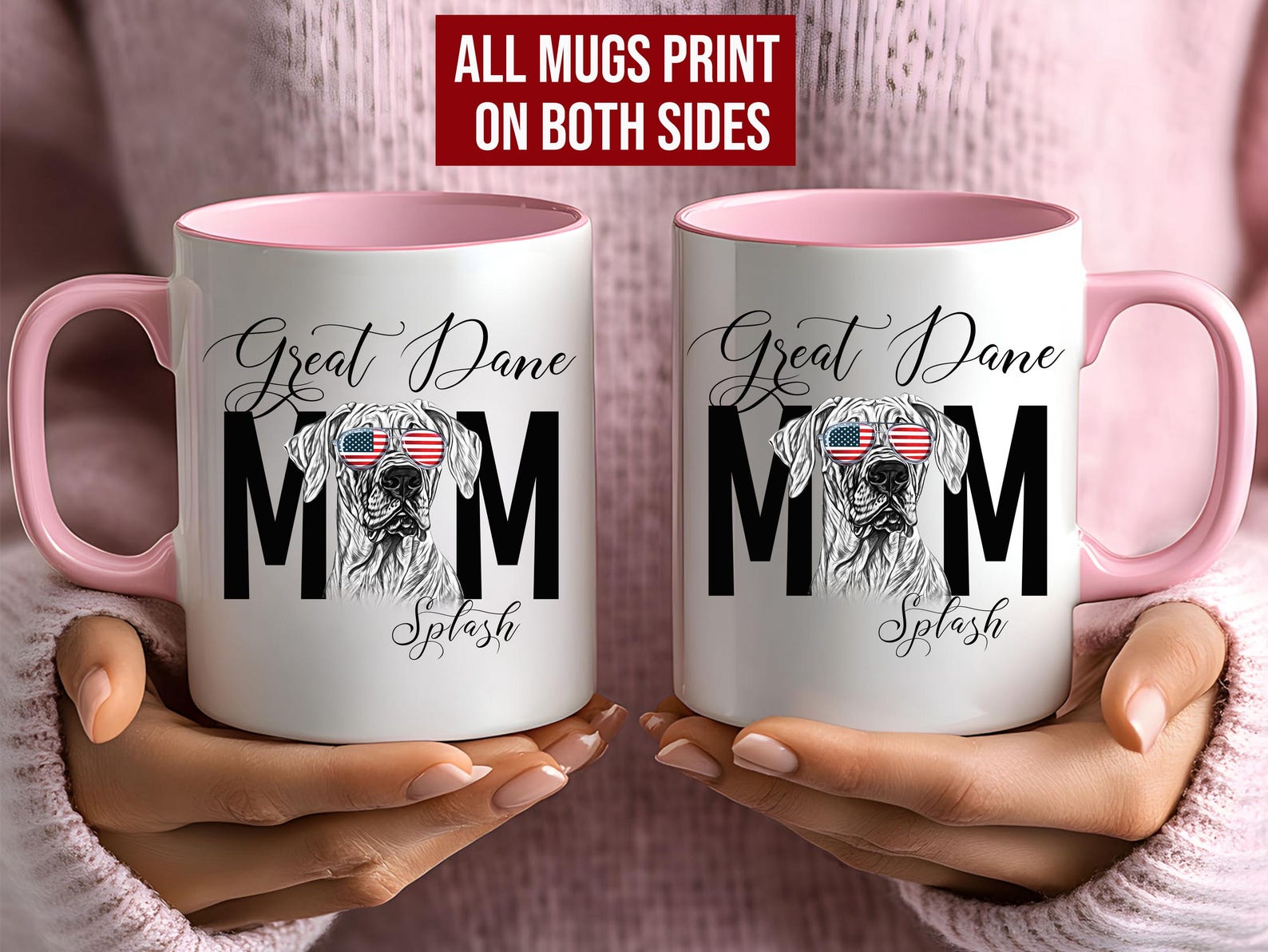 Personalized Great Dane Mug, Custom Great Dane Mom Mug, Great Dane Mug ...