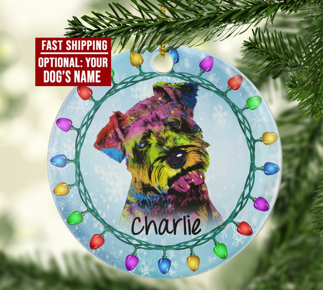 Personalized Schnauzer Ornament, Schnauzer Gifts, Custom Schnauzer ...