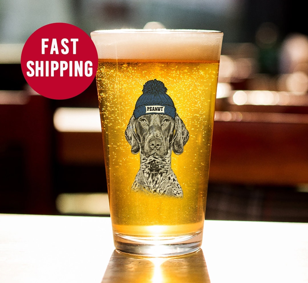 Fun German Shorthaired Pint Glass, Shorthaired Pointer Lover Gift ...