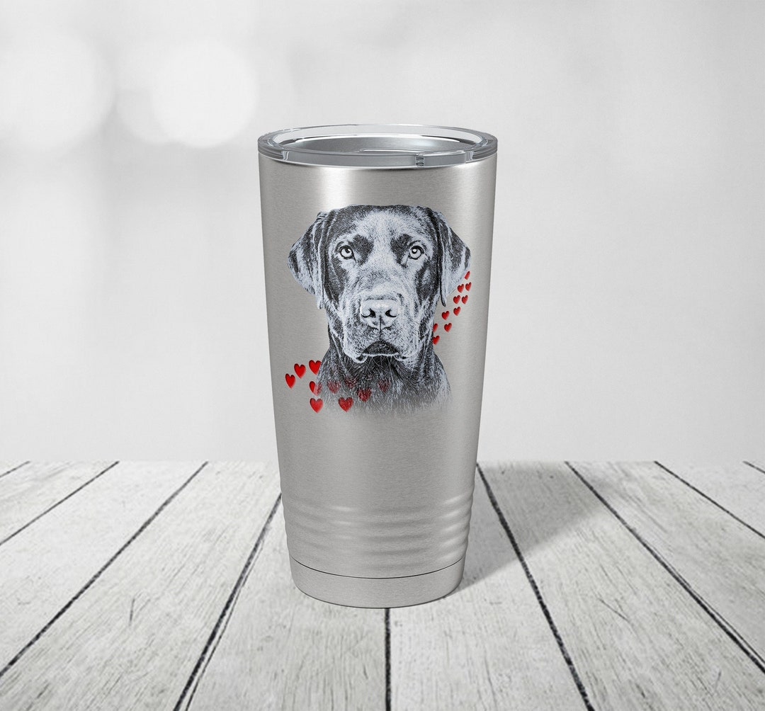 Custom Labrador Mom Tumbler Valentine Gift, Labrador Retriever, Lab Mom ...