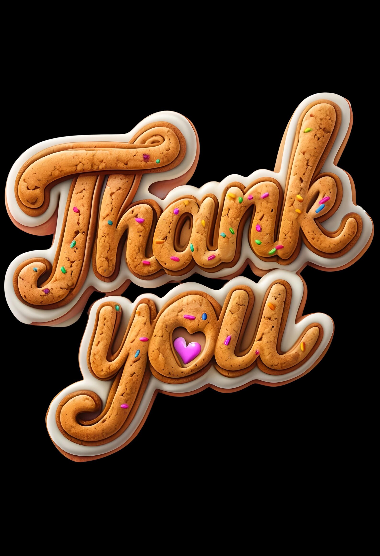 Bakery Stickers, Cute Thank You Cookie Design, Foodie Gift ...