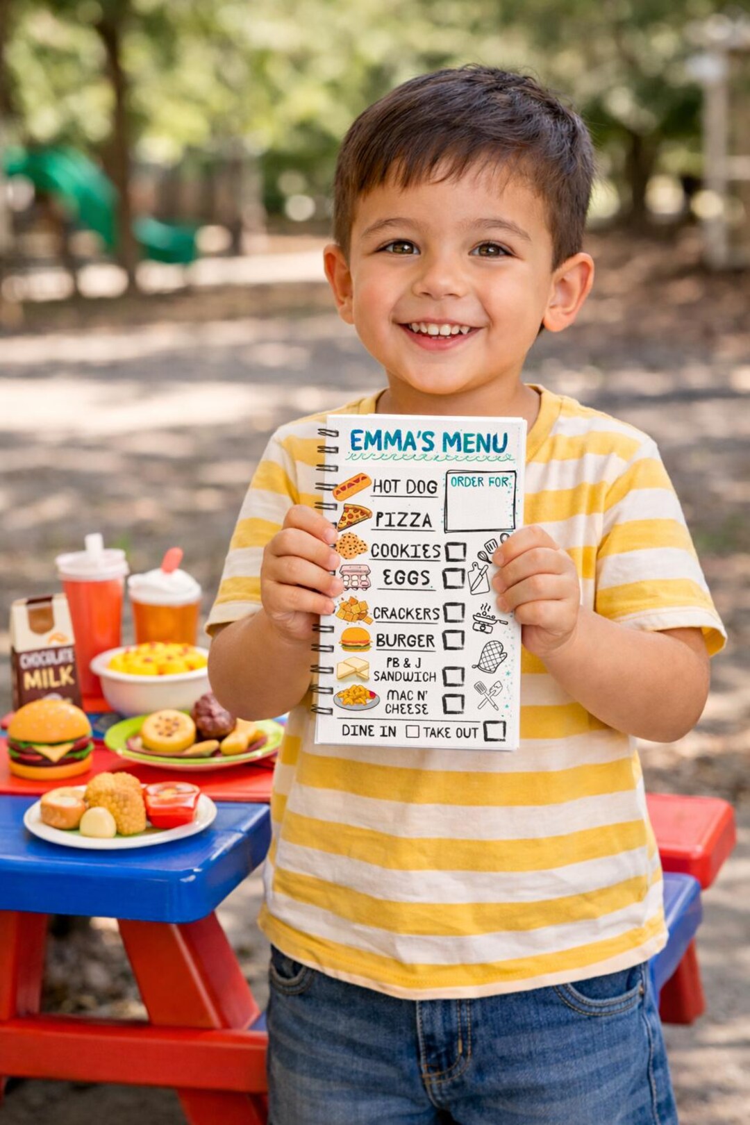 Printable Pretend Play Restaurant Menus, Kids Kitchen Roleplay, Menus ...