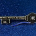Black Button Key V2 gold Metal Writing Hard Enamel Pin - Etsy