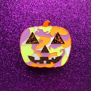 Halloween Pumpkin Pin - Etsy