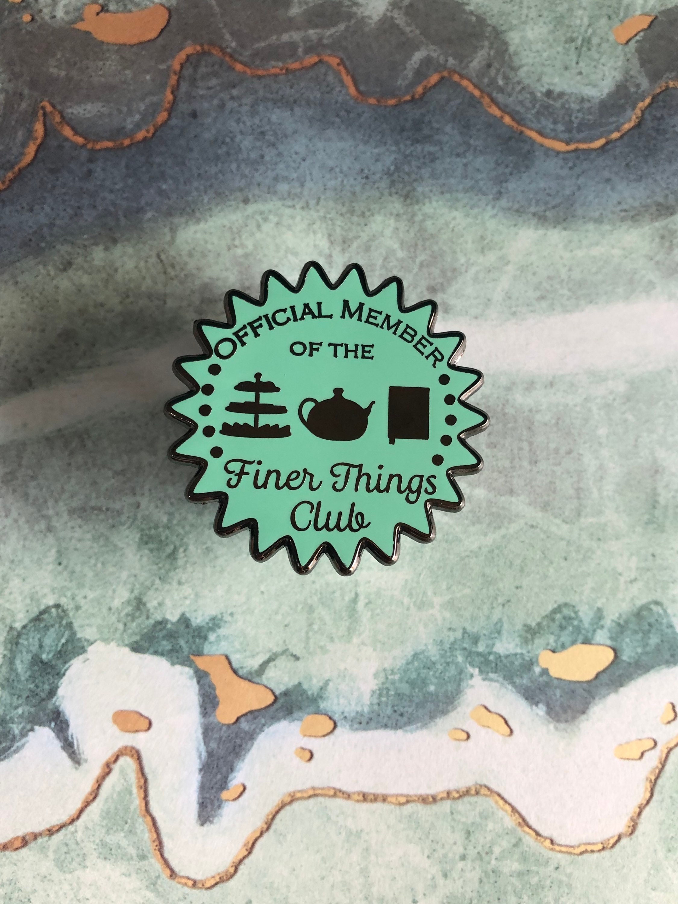 Official Member of the Finer Things Club Hard Enamel Pin - Etsy