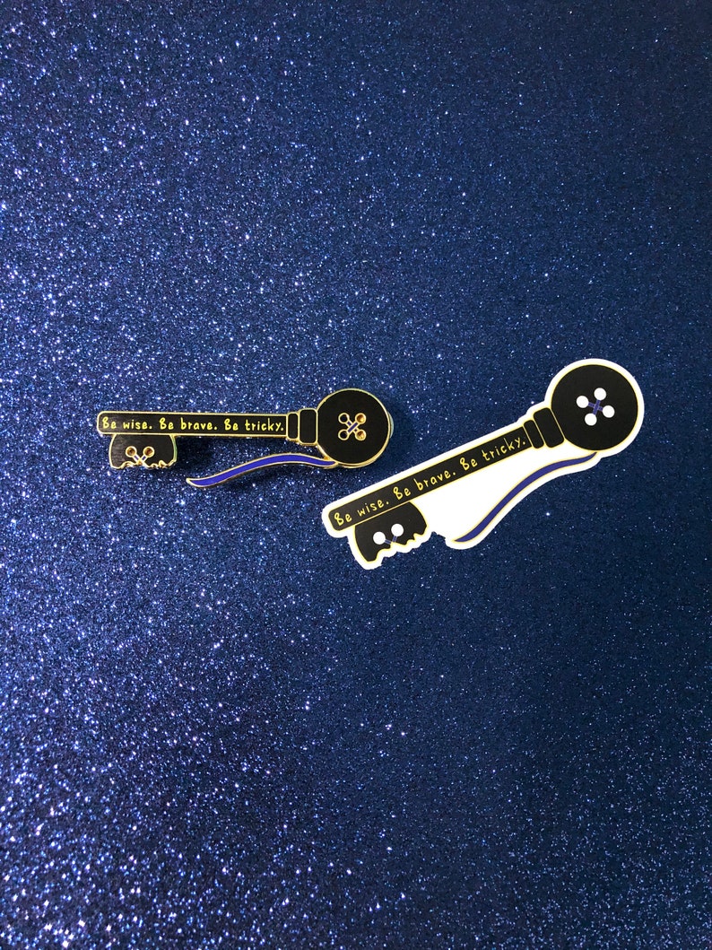 Coraline Inspired Vinyl Stickers: Button Box Button Key and - Etsy