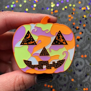 Halloween Pumpkin Pin - Etsy