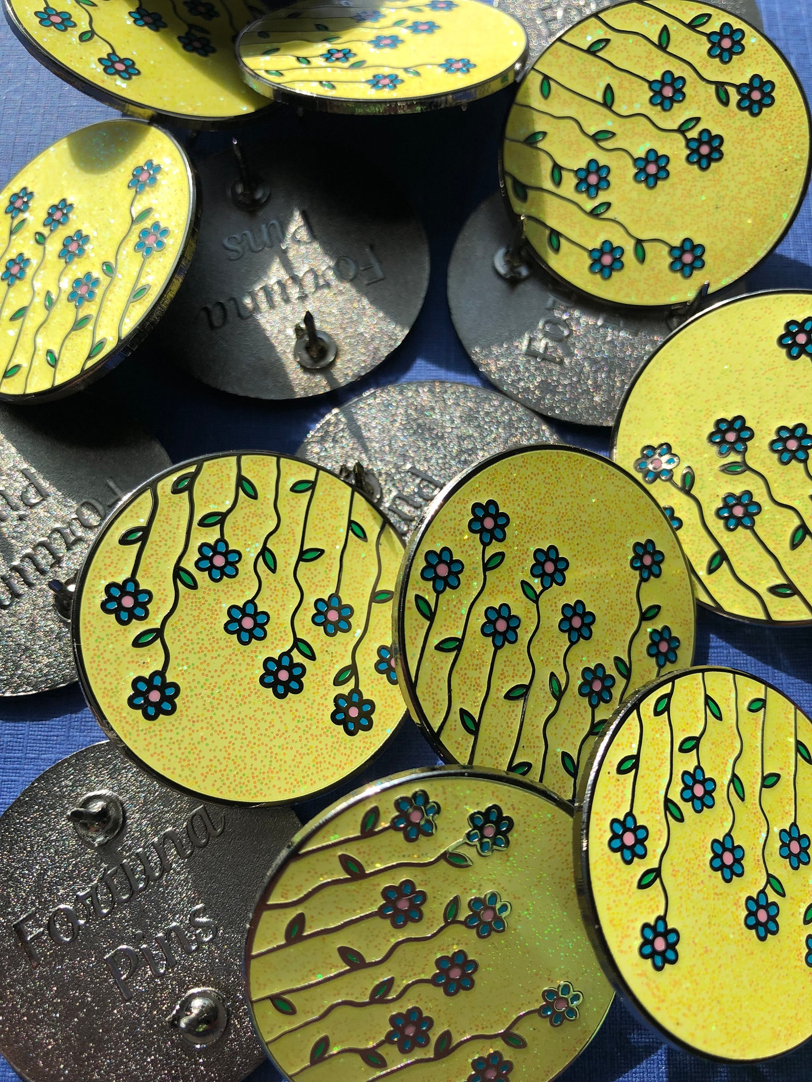 Flower Hard Enamel Pin | Etsy