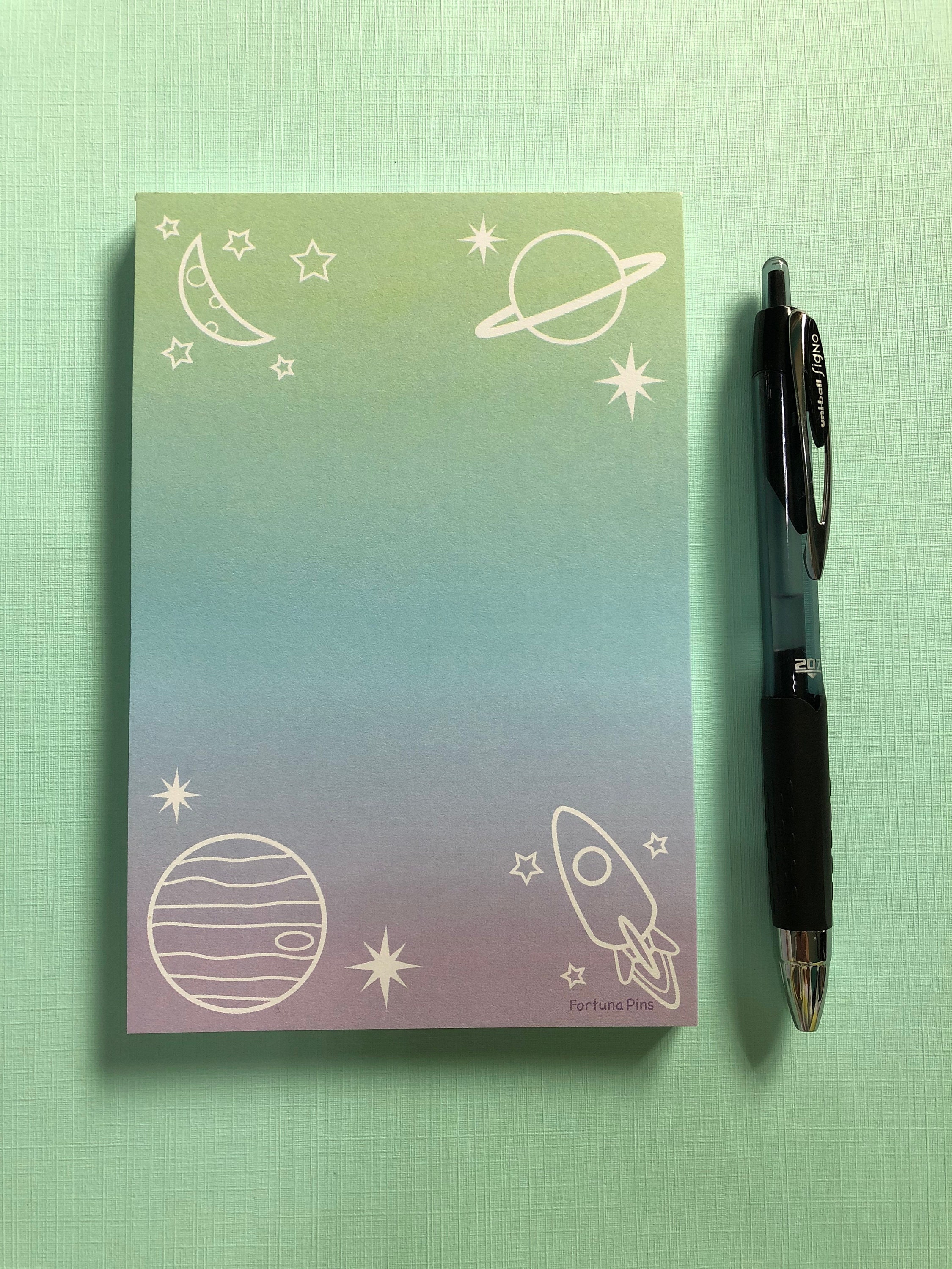 Celestial/space Notepad 4 X 6 | Etsy