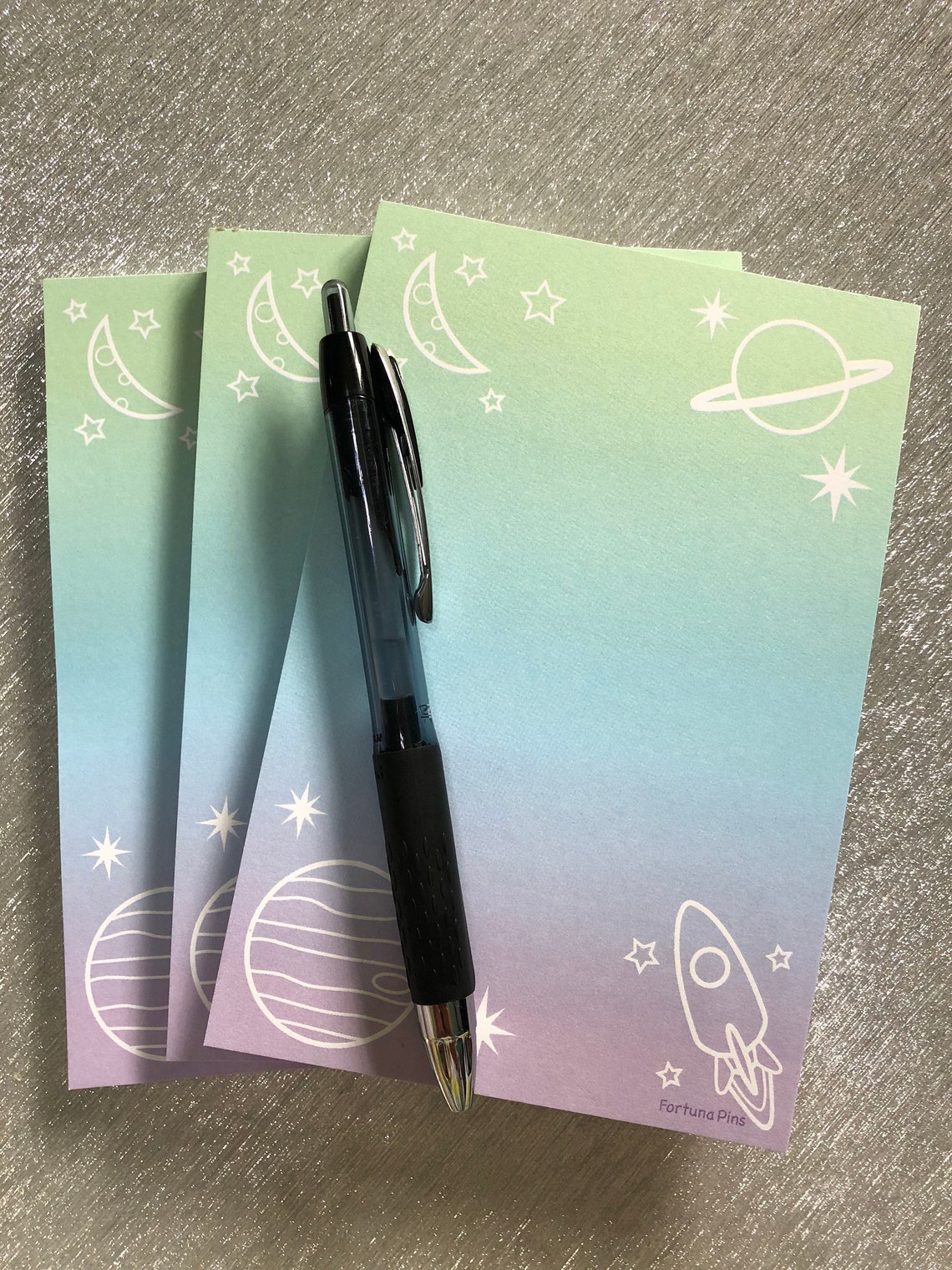 Celestial/Space Notepad 4 x 6 | Etsy