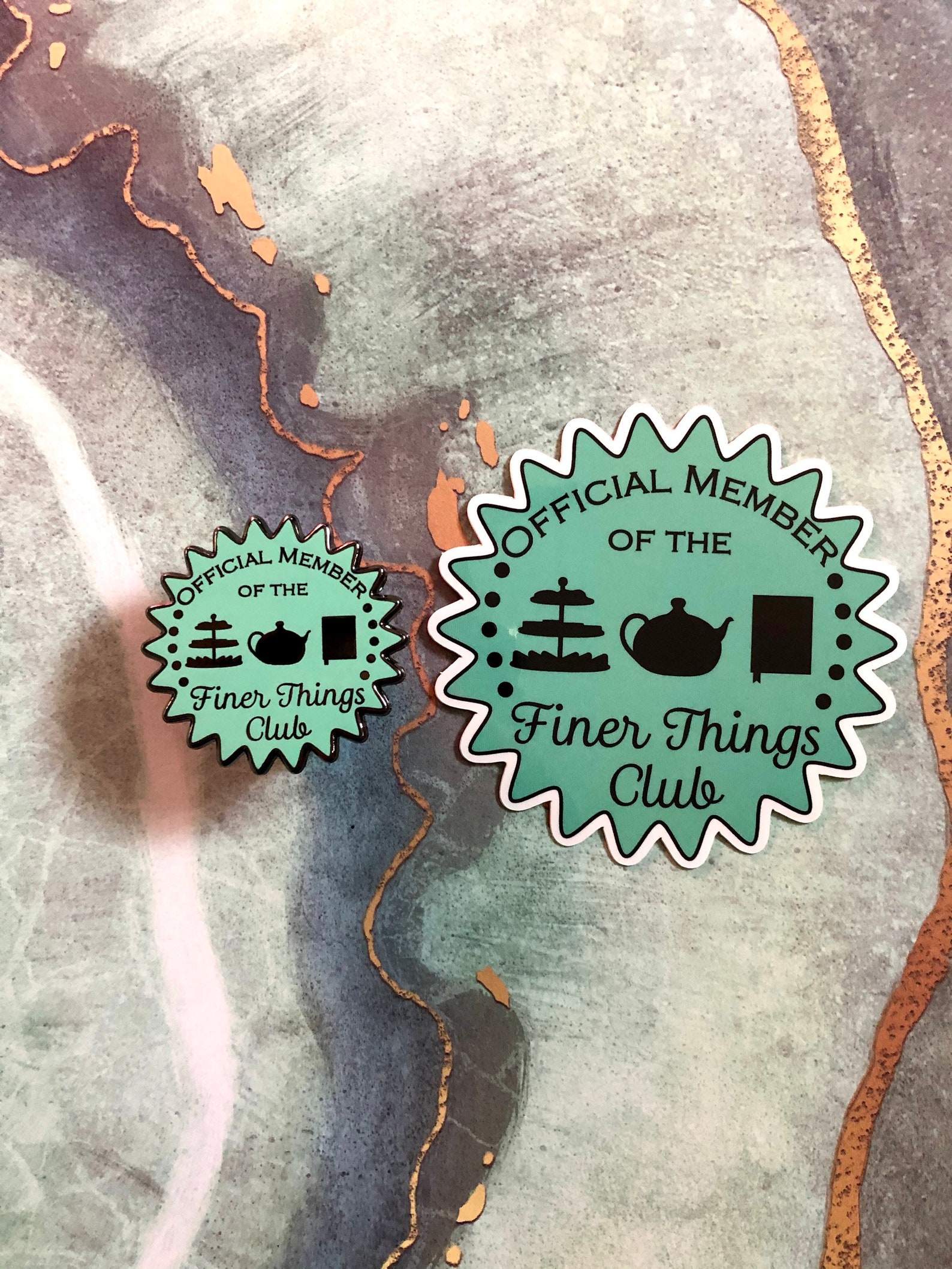 Official Member of the Finer Things Club Hard Enamel Pin - Etsy