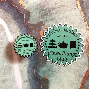Official Member of the Finer Things Club Hard Enamel Pin - Etsy
