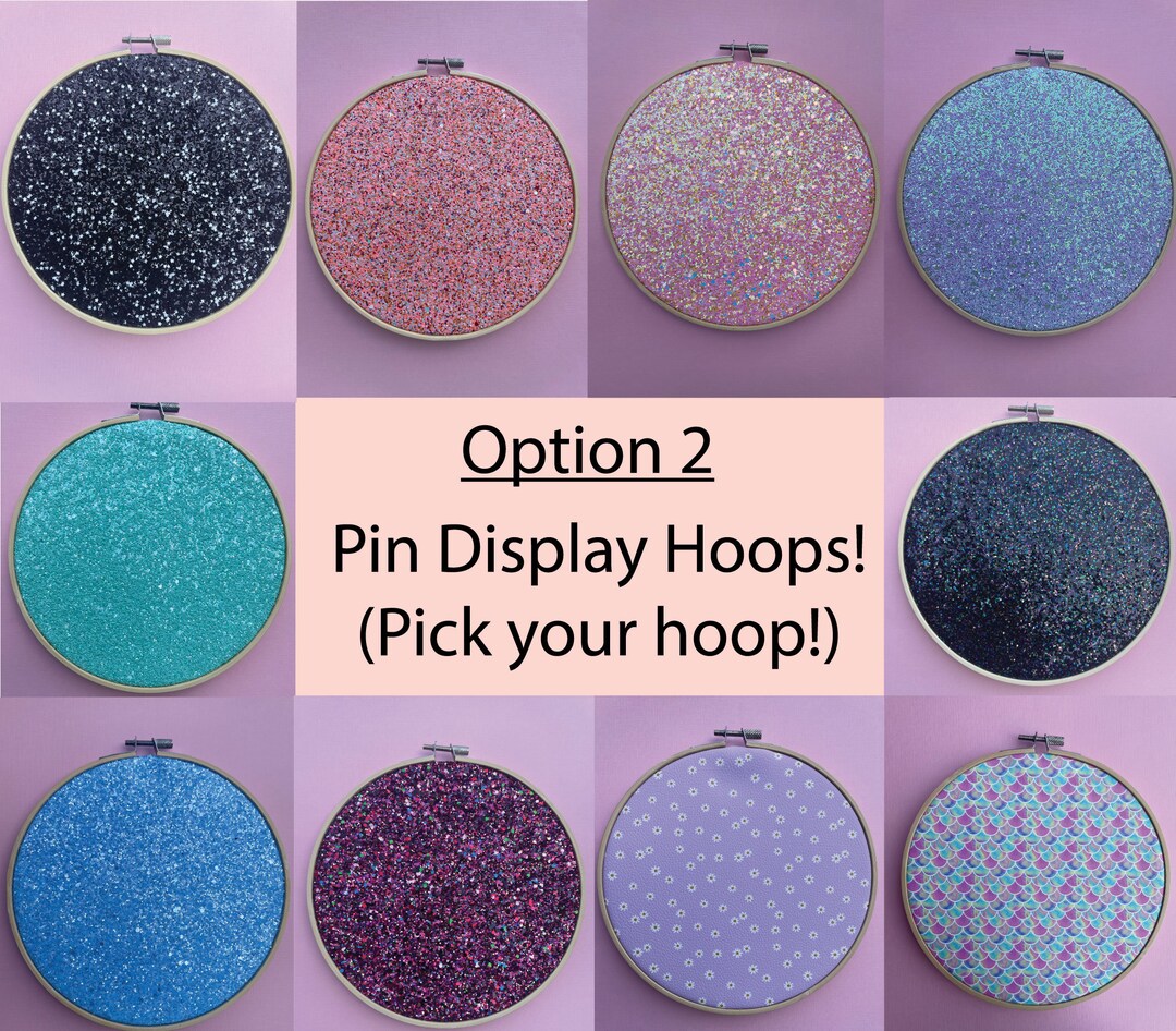 Option 2: Pin Display Hoops (pick Your Hoop!) - Etsy