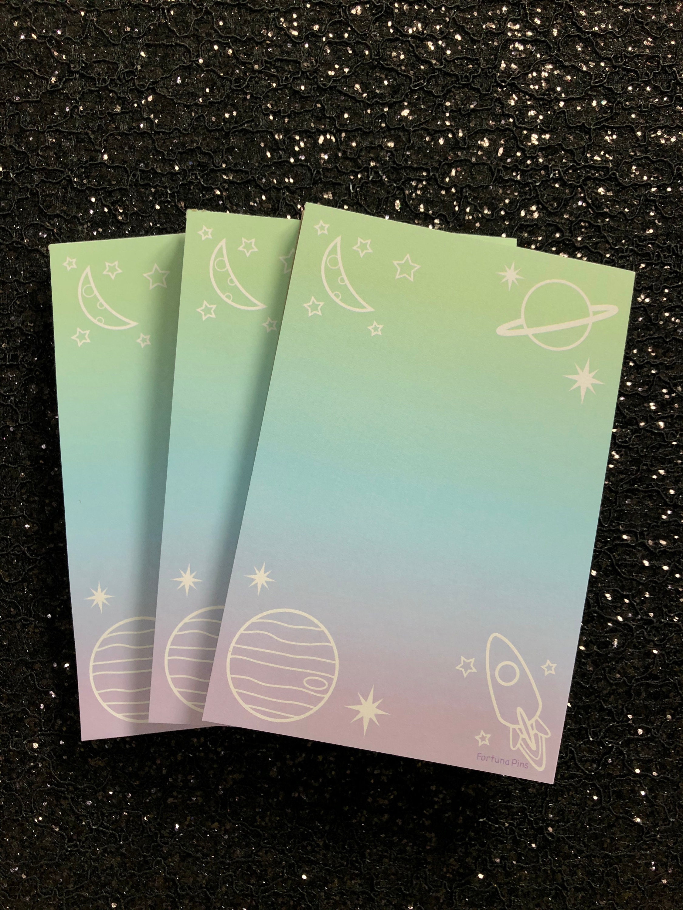 Celestial/space Notepad 4 X 6 | Etsy