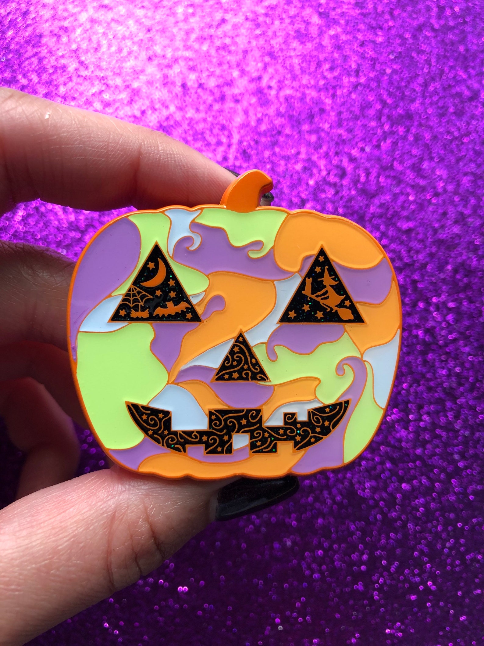 Halloween Pumpkin Pin - Etsy