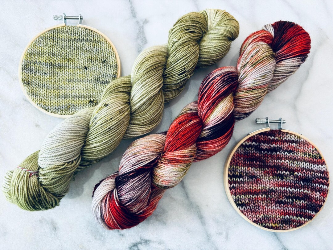 Lydia Bennet + Matcha | Kobold Sock | Willow Cottage Yarns - Etsy